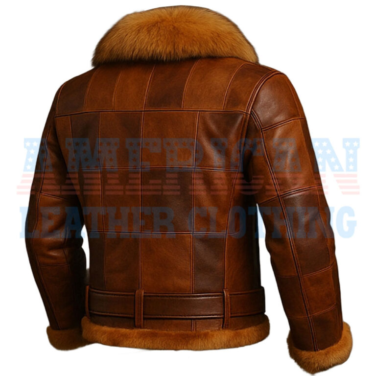 Shearling Leather Jacket - American Leather Clothing