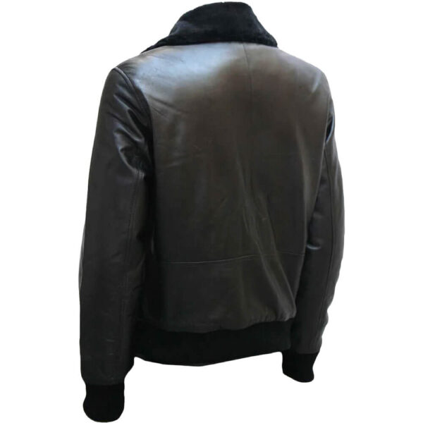 Black Bomber Jacket Mens - American Leather Clothing